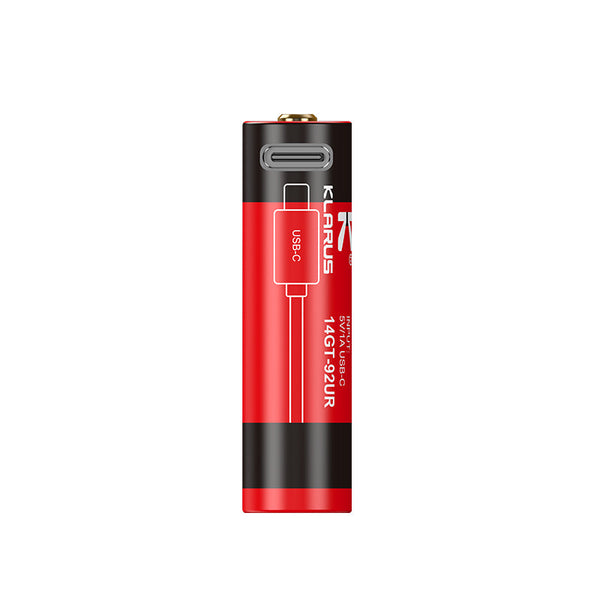 14GT92UR 14500 920mAh protected lithium ion high drain 3A battery with ...
